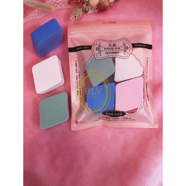 OTW WET & DRY POWDER PUFF (Diamond / 4 Pcs) | Shopee Singapore