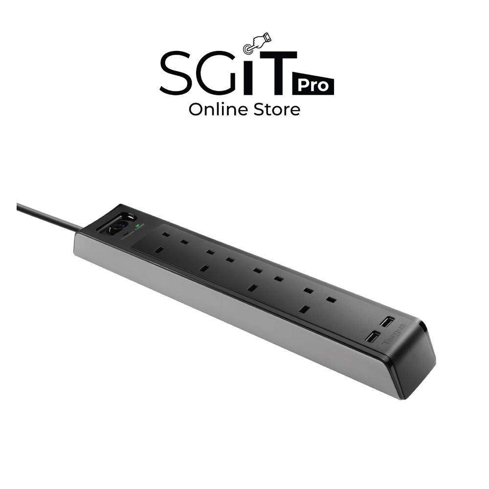|SG| Targus Smart Surge Protector 4 with 2 USB Ports UK APS1001AP ...