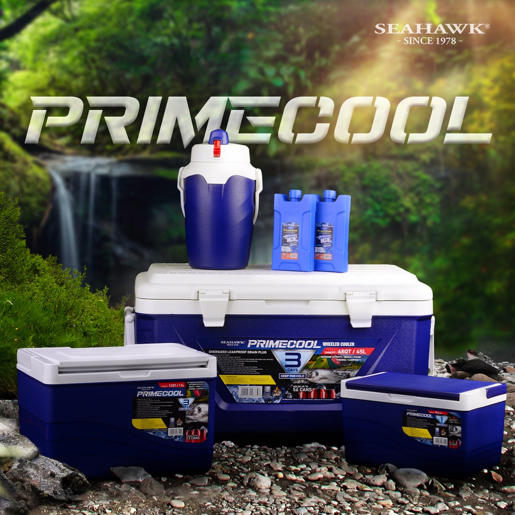Seahawk fishing cooler box PrimeCool 3 in 1 / 2 in 1 Combo Cooler Box ...