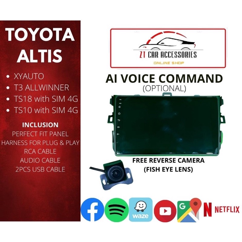 TOYOTA COROLLA ALTIS 2008-2013 9inch QCY ANDROID Head unit | Shopee ...