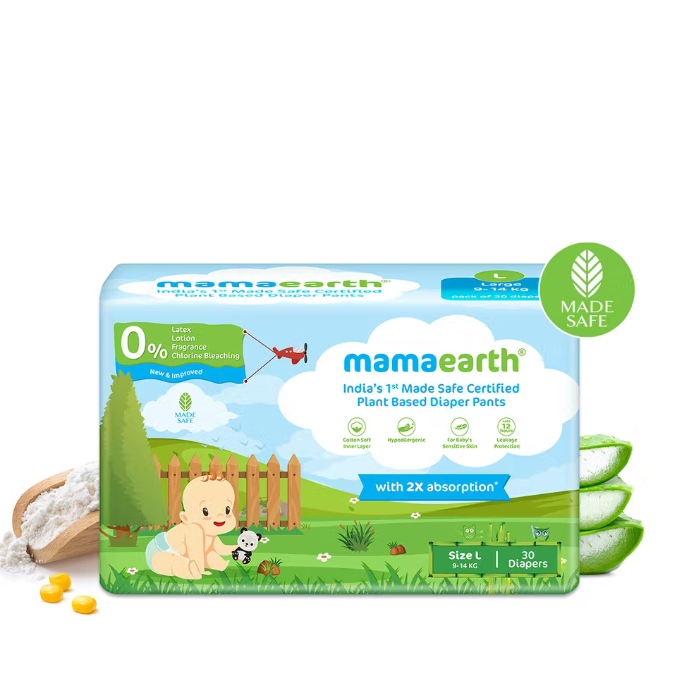 Mamaearth Plant Based Diaper Pants (Size L 9-14 kg) 30 Diapers | Shopee ...