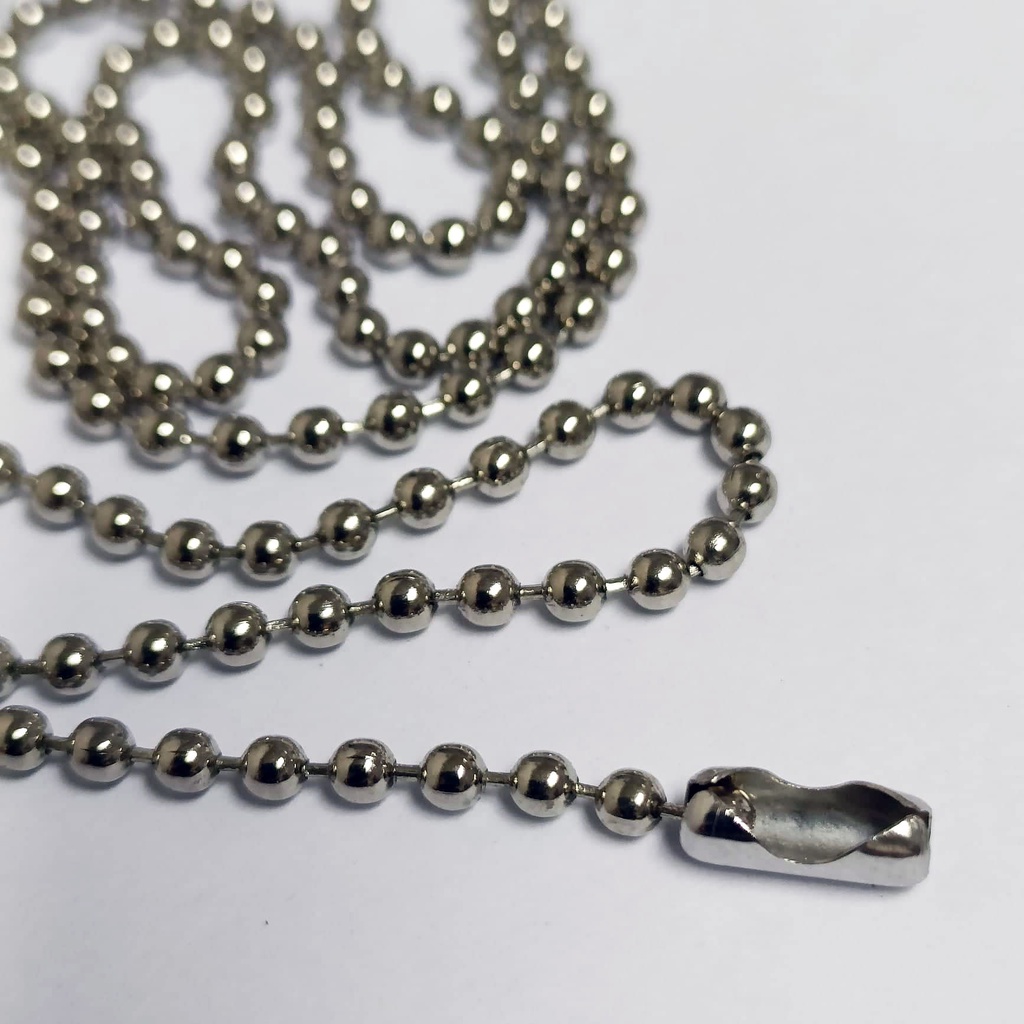 Metal Bead Chain 39" / Lanyard Chain (with connector) | Shopee Singapore