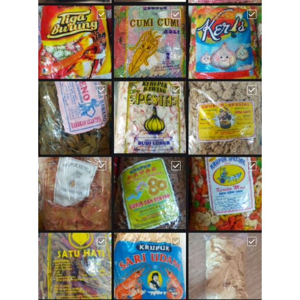 Palembang Crackers, Puli Crackers, Tempe Crackers, Onion Crackers ...