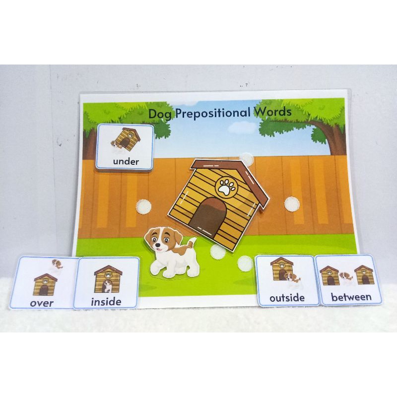 Preposition Words Busy Book Binder Laminated Learning Materials ...