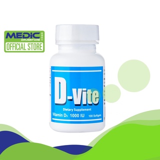 [Bundle of 2] D-Vite Vitamin D3 1000iu - By Medic Drugstore | Shopee ...