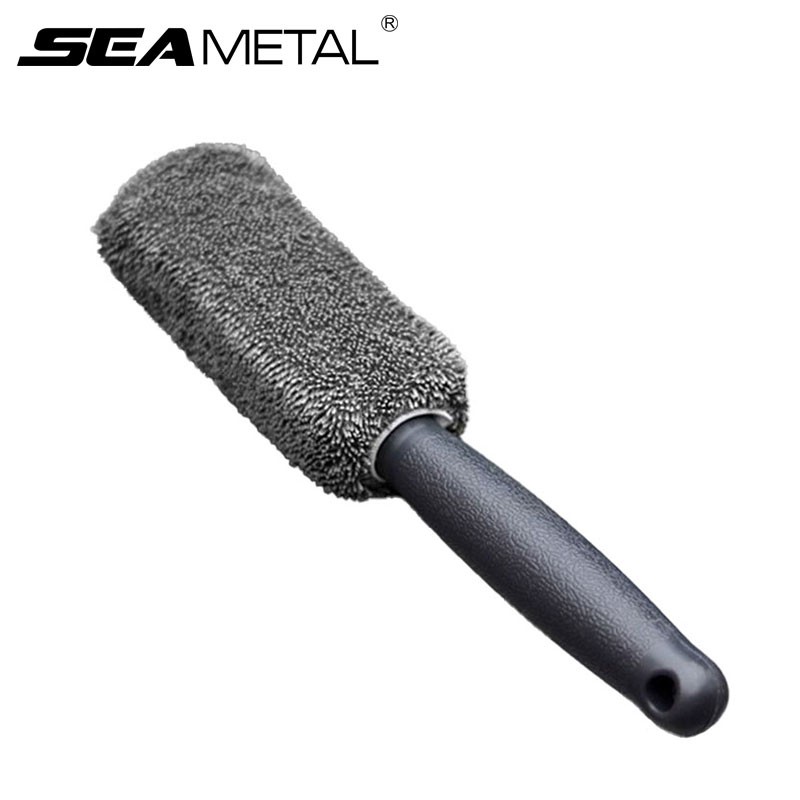 SEAMETAL Car Wash Brush Microfiber Wheel Tire Rim Duster Car Cleaner ...