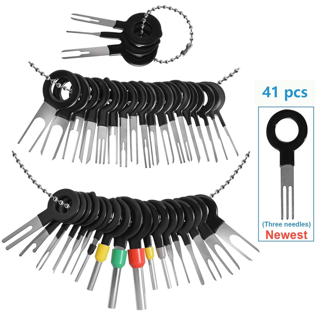 41 Pcs Terminal Removal Tool Kit Wire Connector Pins Extractors for Car ...