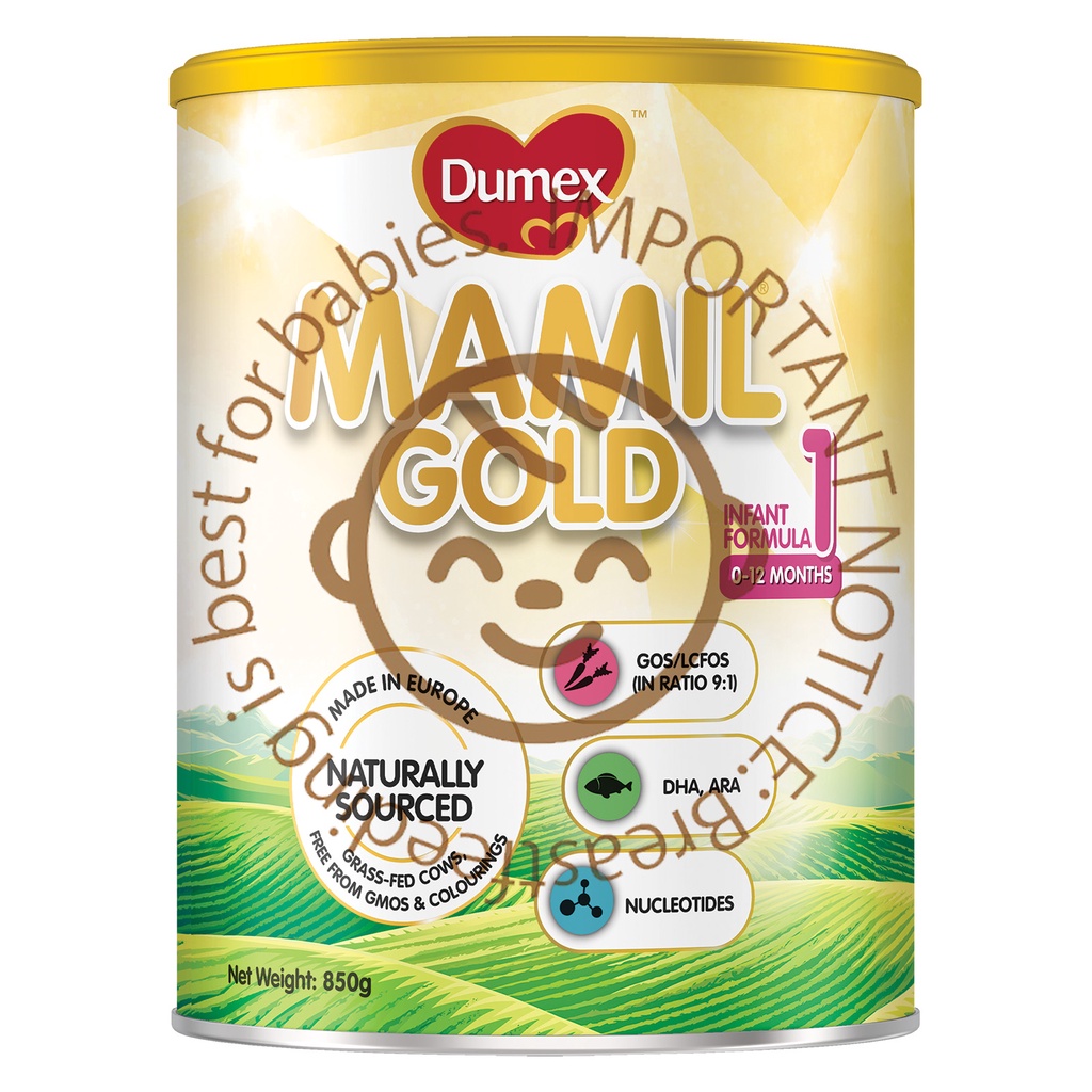 Dumex Mamil Gold Stage 1 Infant Newborn Baby Milk Formula 850g | Shopee ...