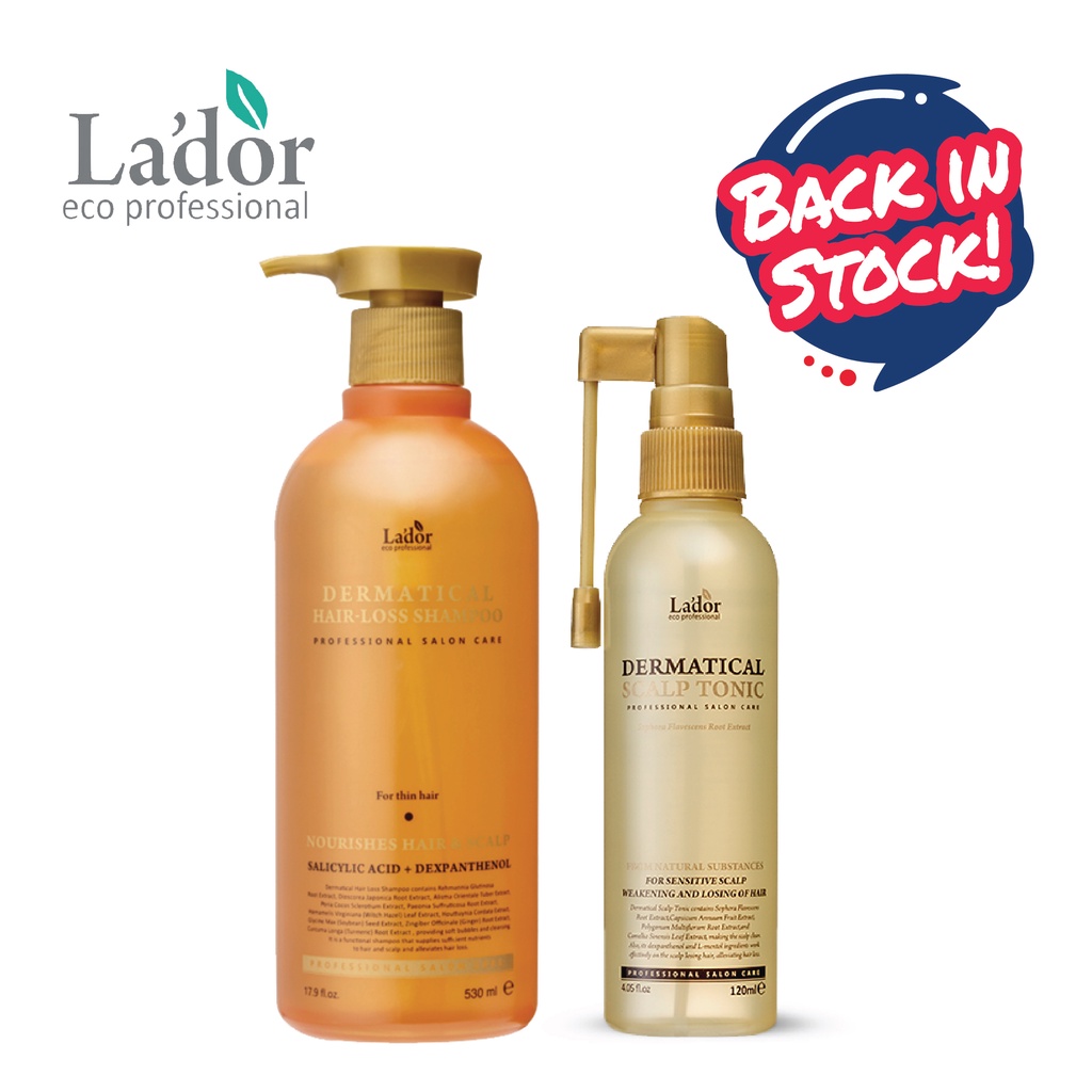 [Bundle of 2] Lador Dermatical Hair Loss Shampoo (for thin hair) 530ml ...