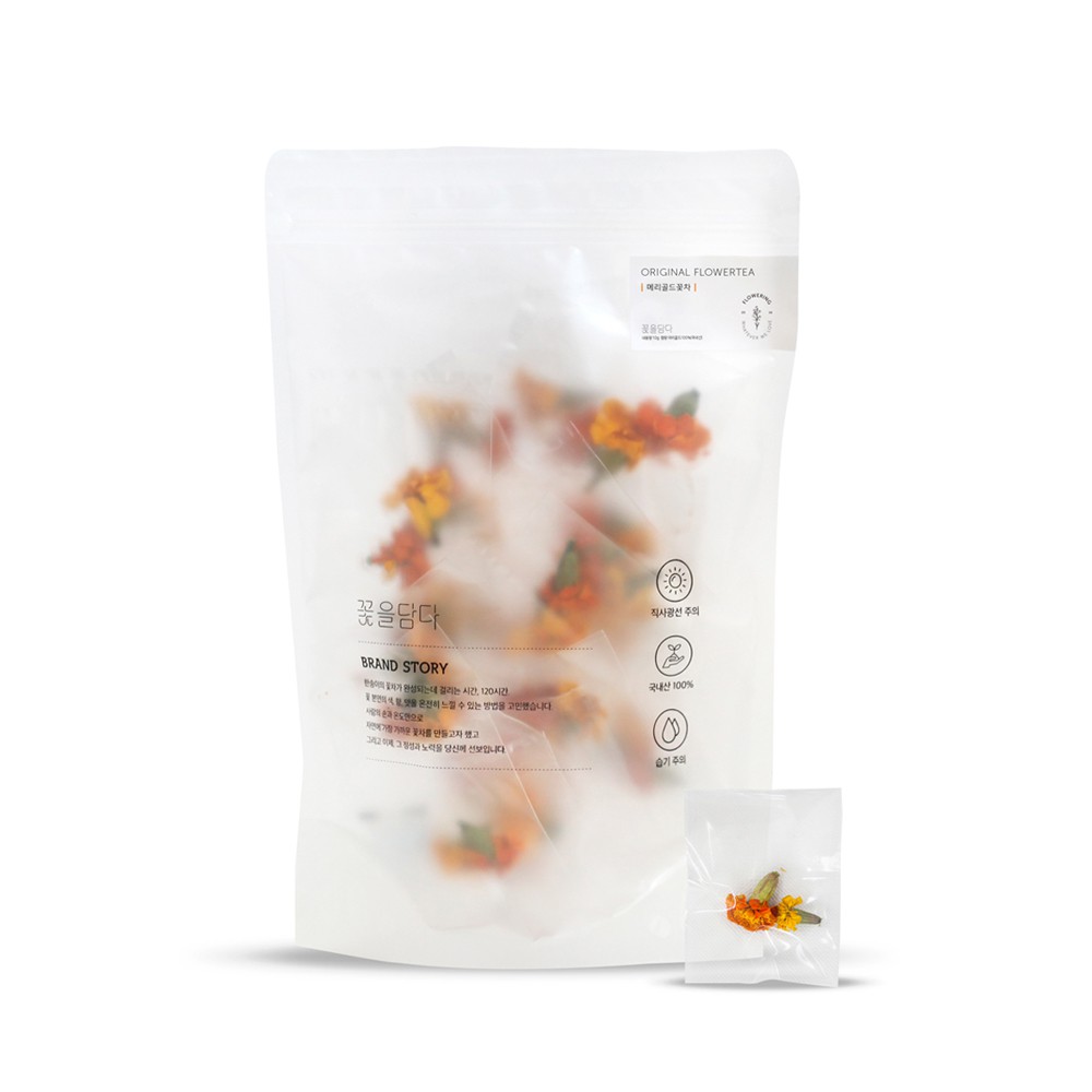 KKOKDAM Korean Flower Tea 20PC Bulk Series, Tea for Retail, Cafe ...
