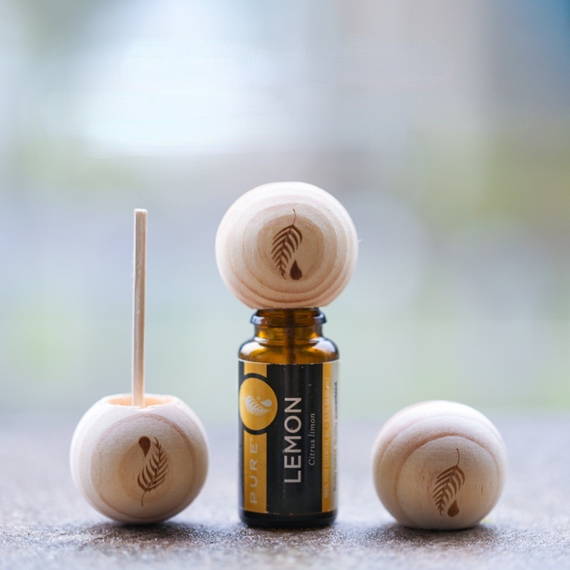 Natural Diffuser Wooden Ball Bat Essential Oil Aromatherapy Solid Wood ...
