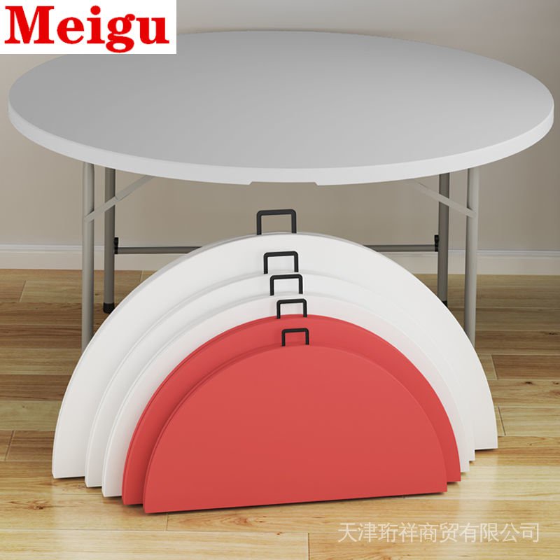 【In stock】foldable table Collapsible Round Table Table Household Round ...