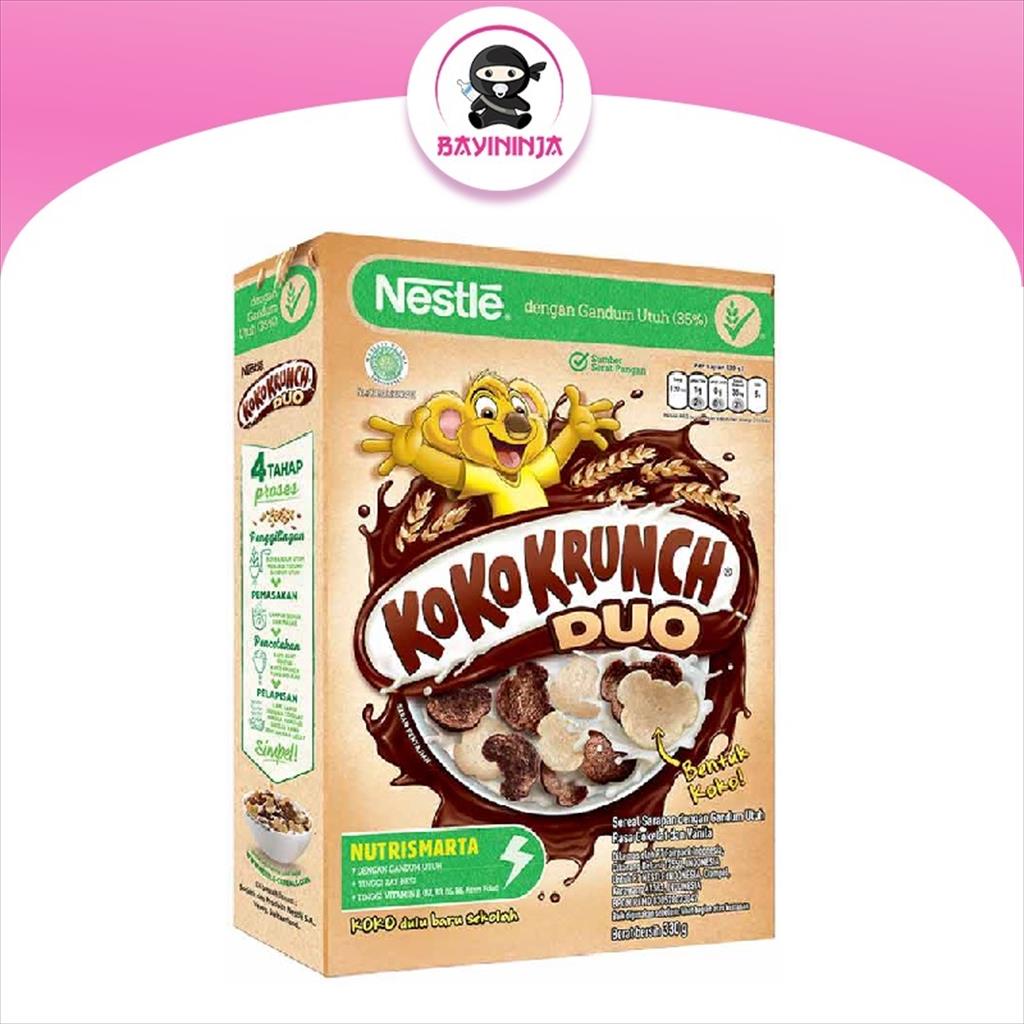 Nestle KOKO KRUNCH DUO Cereal Wheat Chocolate Vanilla 330g | Shopee ...
