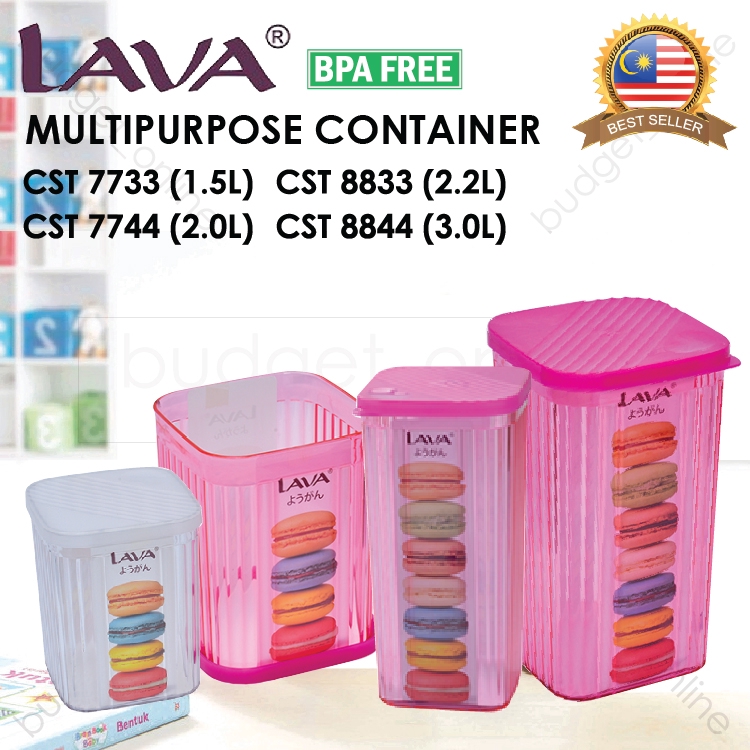LAVA Multipurpose Airtight Food Container / Bekas Makanan / Bekas Kuih ...