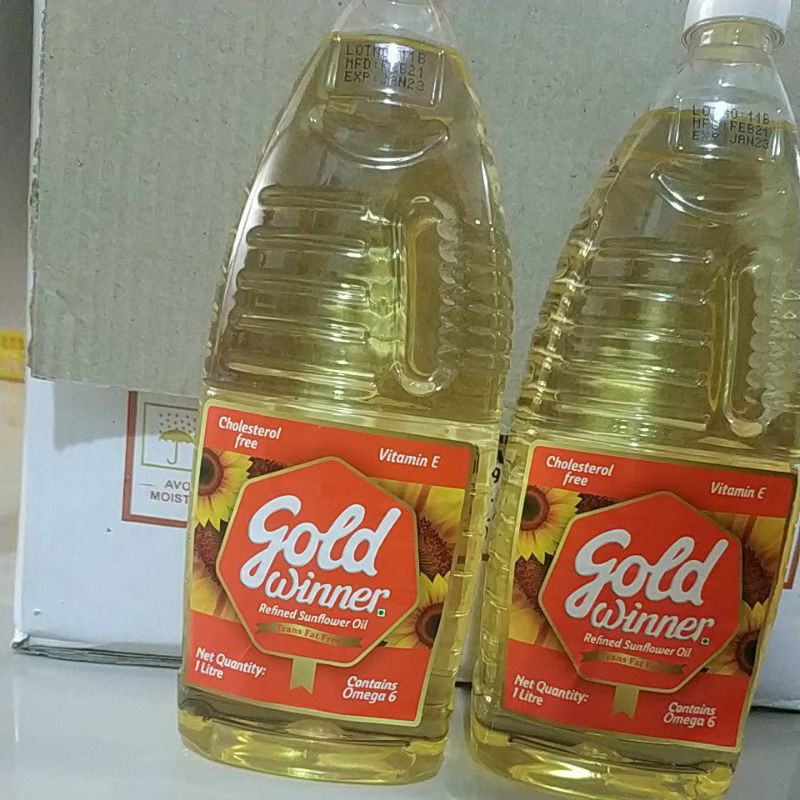 GOLD WINNER Refined Sunflower Oil 1L | Shopee Singapore