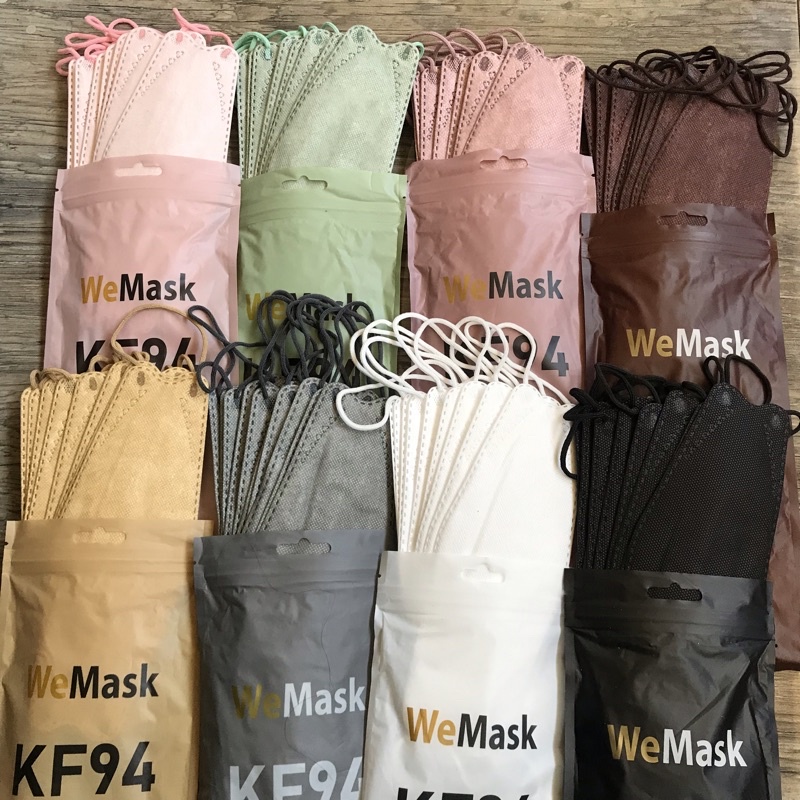 KF94 COLORFUL 4PLY /KF94 WE MASK COLOR MATCHA NUDE PINK/ KF 94 MASK ...