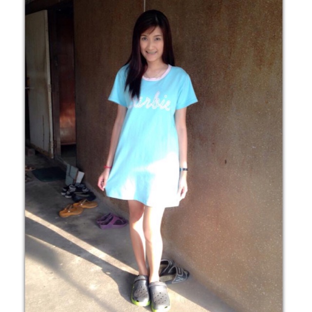 Light Blue Dress With Barbie Screen | Shopee Singapore