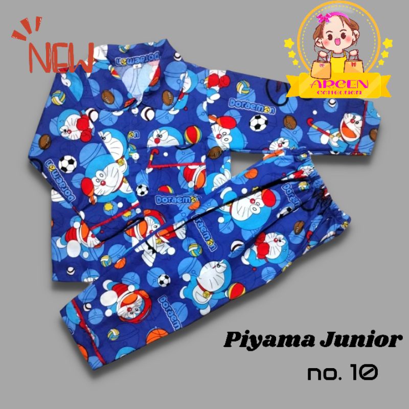 Doraemon Long Sleeve Junior Pajamas (9-10th) | Shopee Singapore