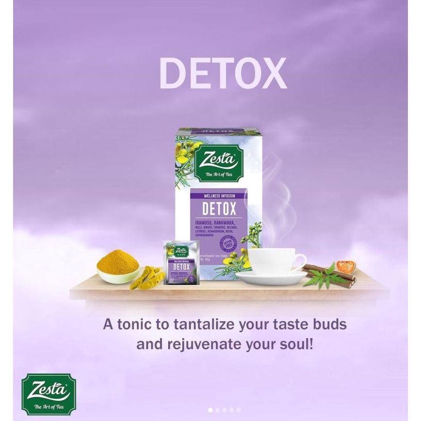 Zesta Detox (20 Enveloped Tea Bag) | Shopee Singapore
