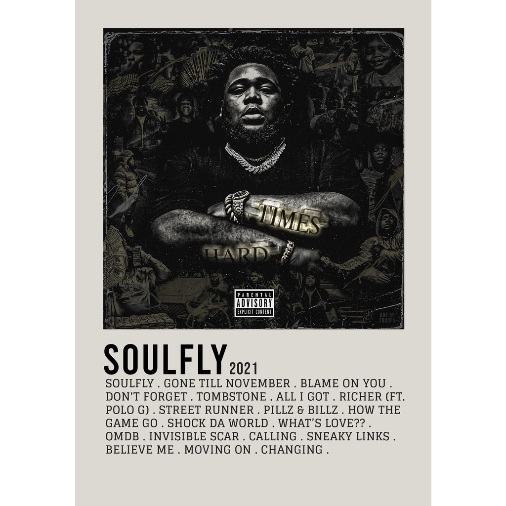 Poster Cover Album SoulFly by Rod Wave for Room/Barber Gym | Shopee ...