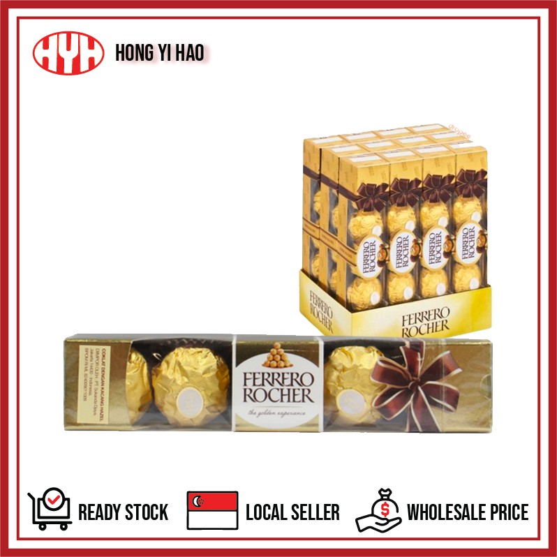 Ferrero Rocher Chocolate T5 (12x5pcs) | Shopee Singapore