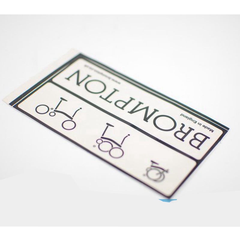 2 Colors for Brompton Frame Decal Sticker Logo | Shopee Singapore