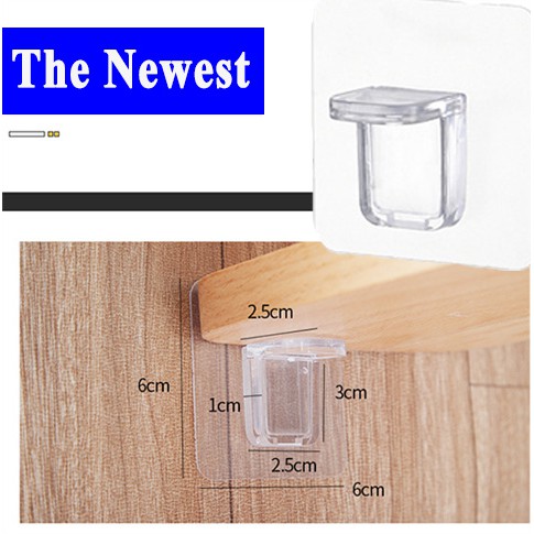 FEELING🔥隔板托 Upgraded Shelf Support Adhesive Wall Hooks Screw Clapboard ...
