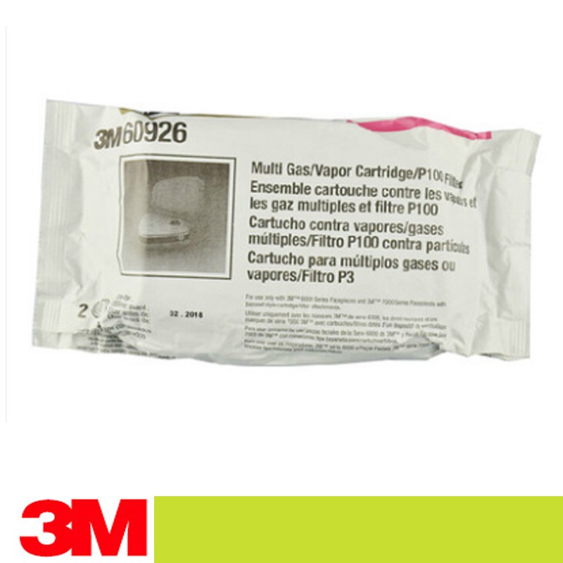 3M 60926 Cartridge / Filter Multi Gas/Vapor P100 Replacement Respirator ...