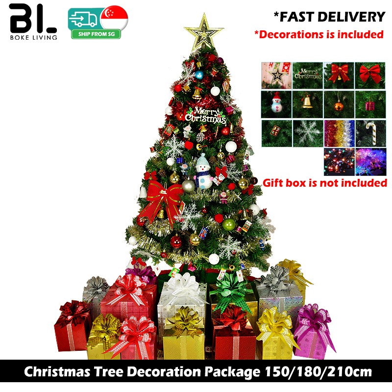 Christmas Tree Set 1.5 M 1.8/2.1 M Shopping Mall Home Christmas Tree ...