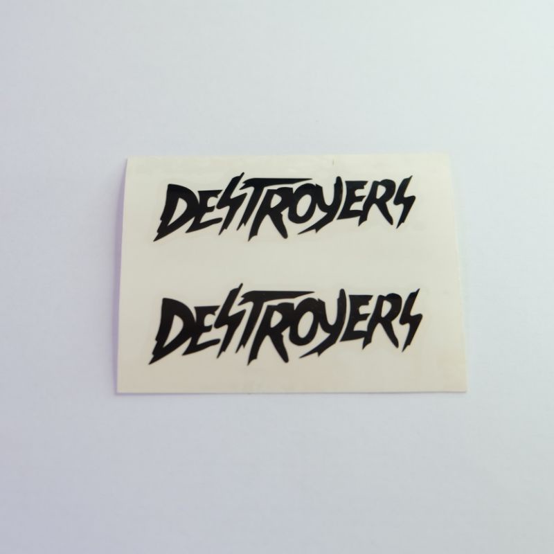 Troy Destroyers Bicycle Cutting Sticker Oracal Vinyl Logo Text | Shopee ...