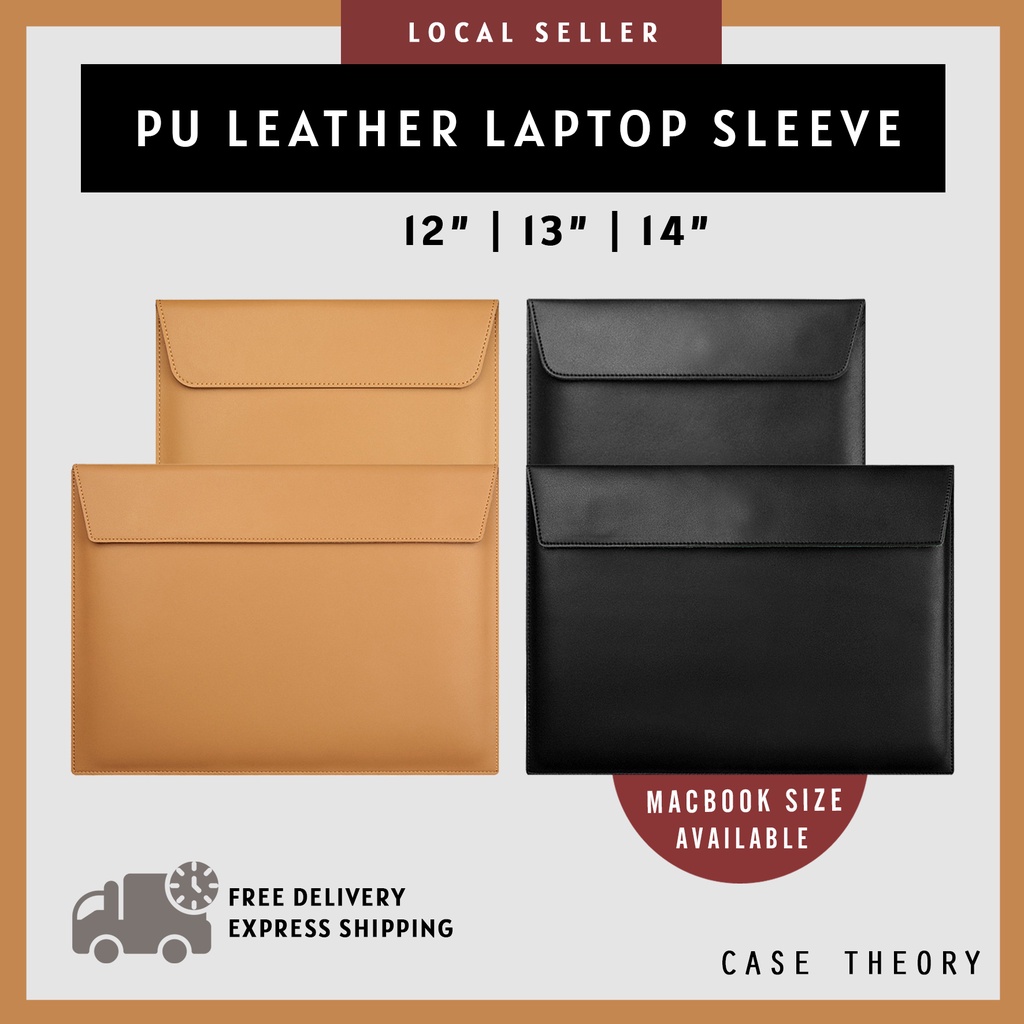 🔅cT🔅PU LEATHER Laptop casing laptop sleeve for all laptop brands bag ...