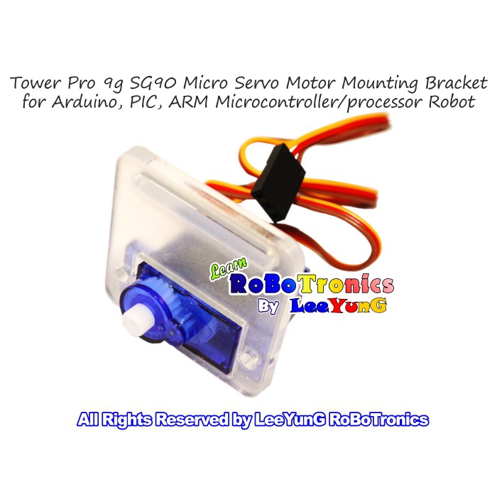 Arduino SG90 MG90S Micro Servo Motor Acrylic Bracket Free Screw & Nut ...