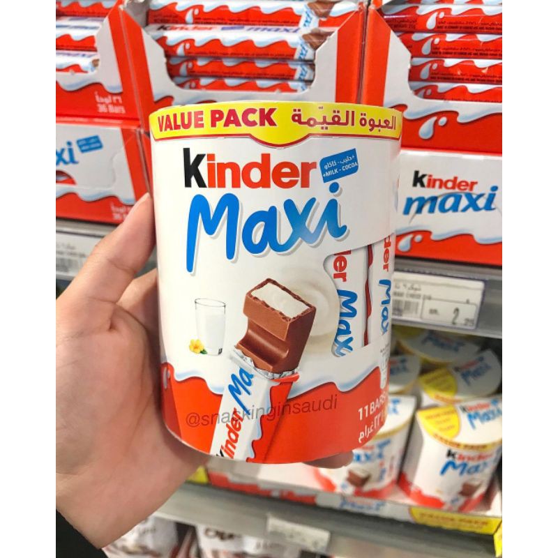 Kinder Maxi 1 Chocolate Kinder Riegel Kinder Bueno Kinder Joy HALAL ...