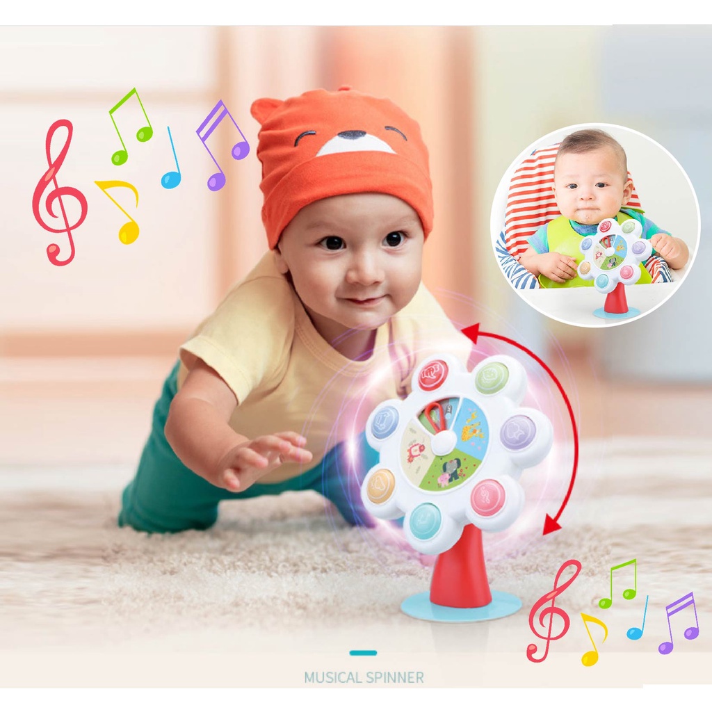 High Chair Spin Musical Ferris Wheel Early Learning Toys Baby Toddler ...