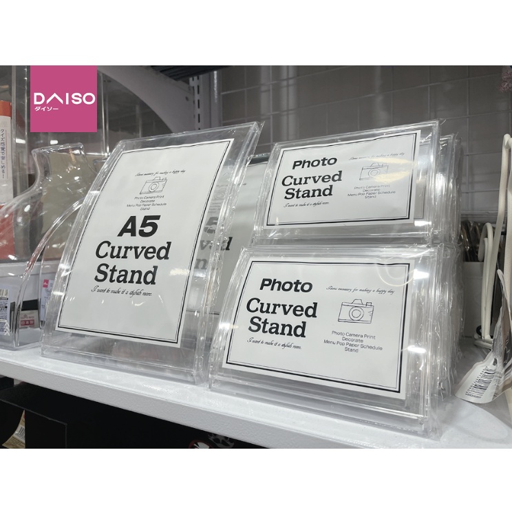 Photo Frame Arcylic A5 Curved Stand/ Acrylic Photo Stand/ Acrylic Photo ...