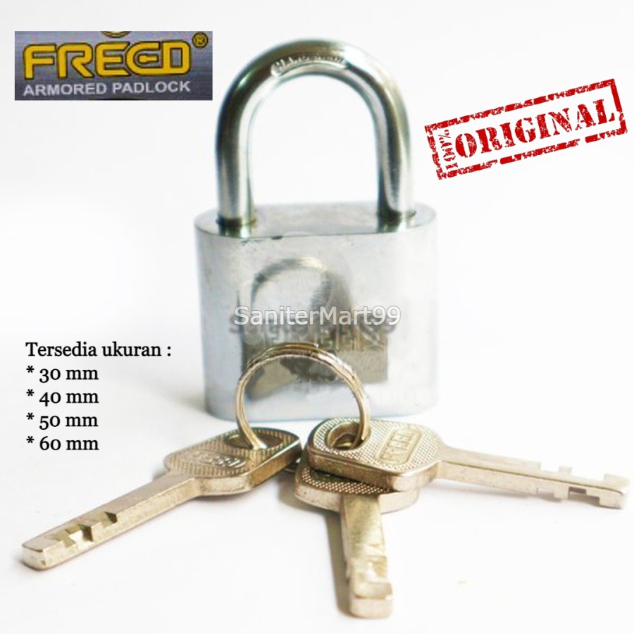 Freed Long padlock Short Neck Zipper padlock 30 40 50 60mm security ...