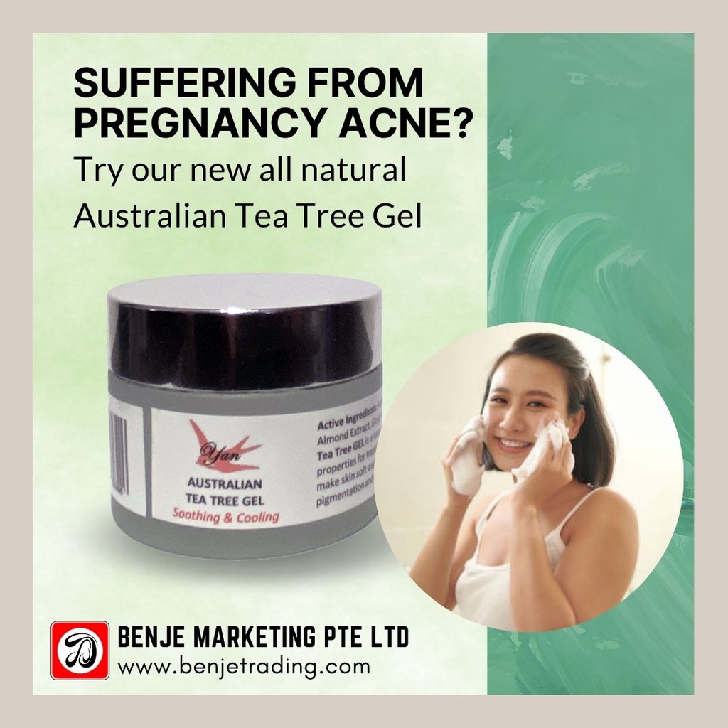 Yan's Australia Cooling Moisturizing Tea Tree Gel for Pimples/Acne ...