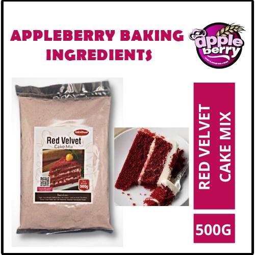 RED VELVET CAKE MIX 500g Tepung Kek Red Velvet (BAKE/STEAM) | Shopee ...