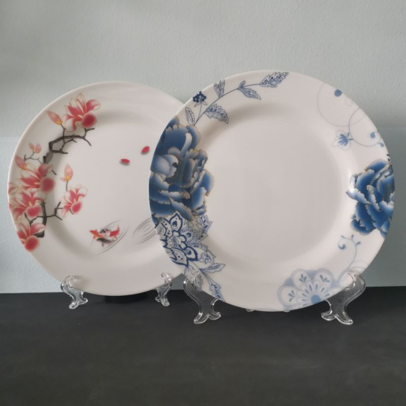 3/6 pcs. Melamine Round Dinner Plate | Shopee Singapore