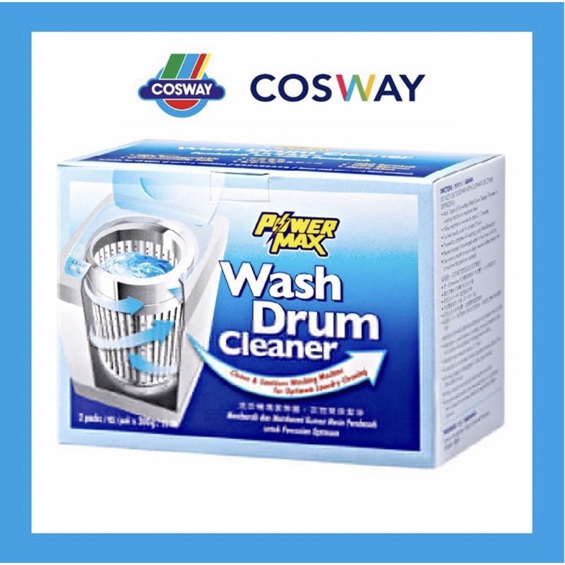 COSWAY POWERMAX WASH DRUM CLEANER(2x300G) | Shopee Singapore