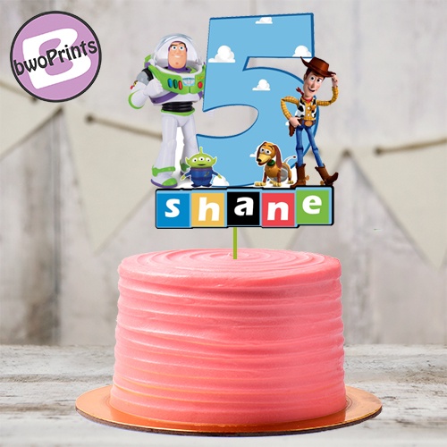 Cake Topper Toy Story Birthday Baby Shower Custom Made Topper Cupcake ...