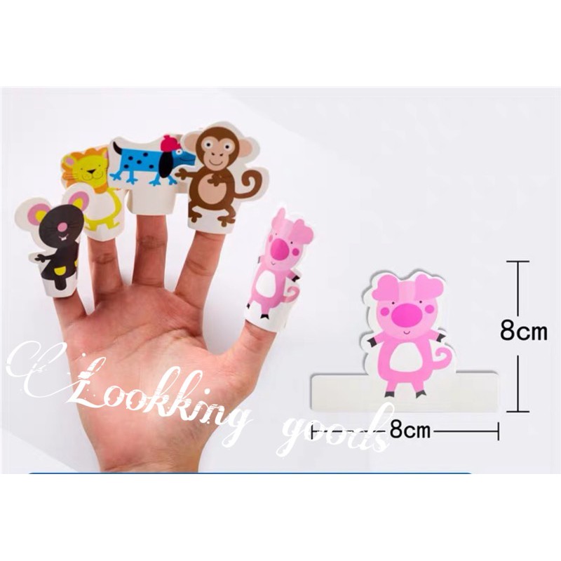 Kids DIY Handmade Craft Toy Children Finger Puppet DIY Card (1 set ...