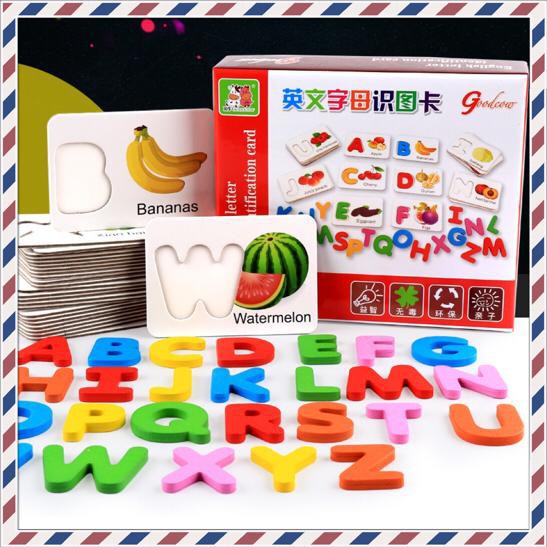 Baby Early Learning English ABC alphabet Kad abc kanak Toy Alat Belajar ...