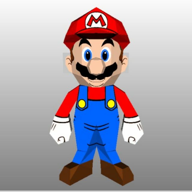 Mario Paper Model [super Mario bros] | Shopee Singapore