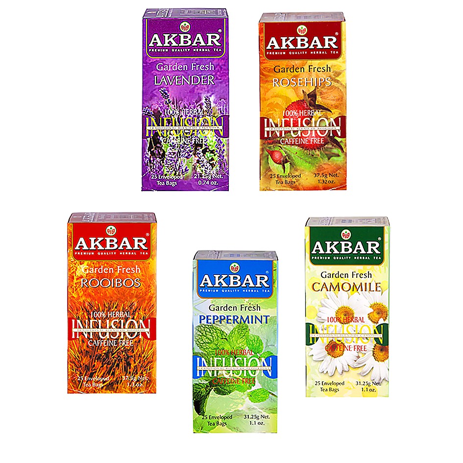 Akbar Herbal Infusion Tea Series (20 Teabags) (Caffeine Free | Anti ...