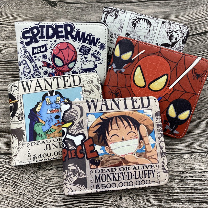 Anime Spiderman Cartoon Wallet Student Short Card Holder Fashion Boy ...