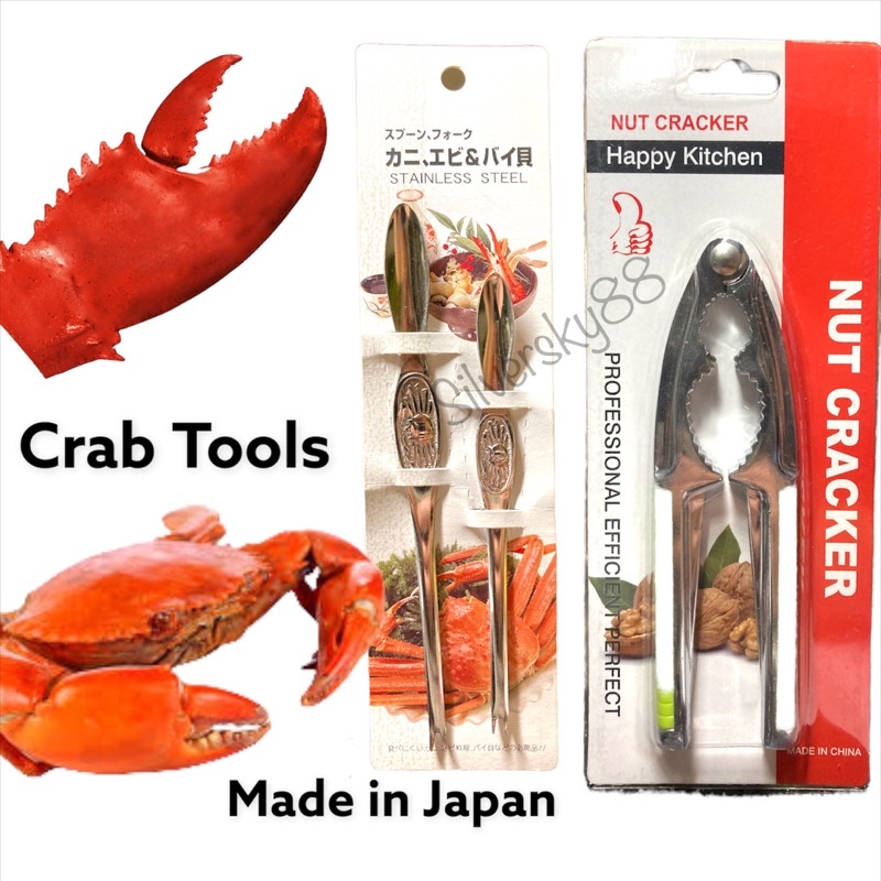 Crab Tools Claw Shell Cracker Crab Meat Needle Nut Cracker - SG Ready ...