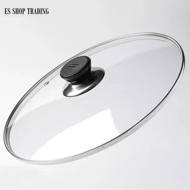Frying Pan Frying Wok Glass Lid [26cm/27cm/28cm/32cm/34cm]/WOK LID GLASS 26CM~34CM | Shopee ...