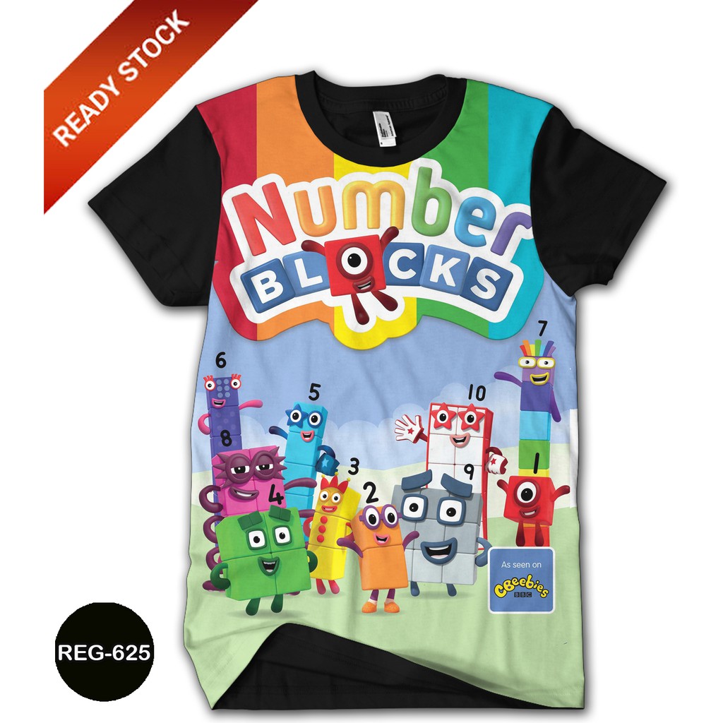 Numberblocks T-Shirt For Children Number blocks Printing 3D REG-625 ...