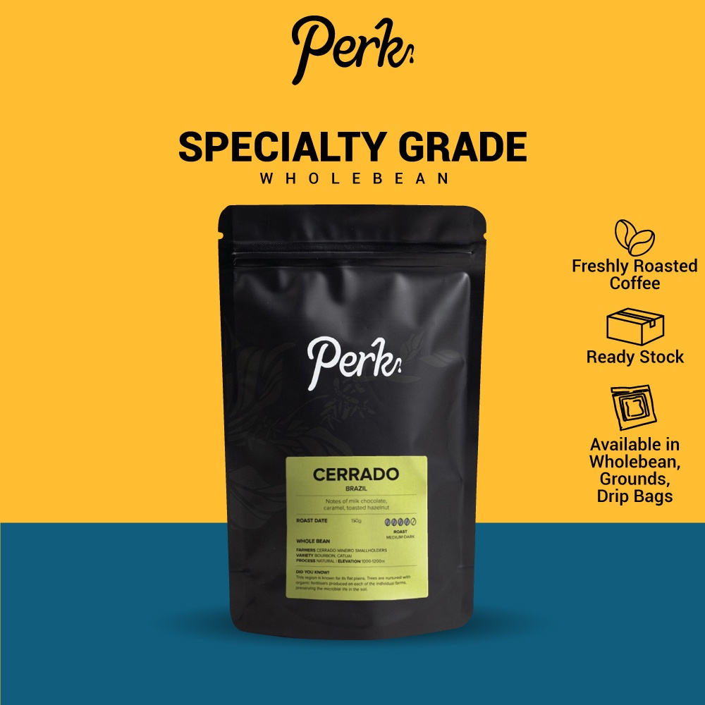Perk Coffee Wholebean Coffee Beans 咖啡 (150g) | Shopee Singapore